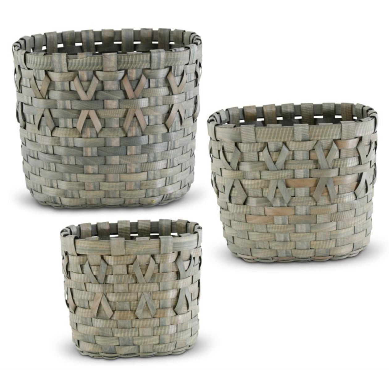 Sage Green Oval Nesting Baskets, Large – The Shop by Design Shop