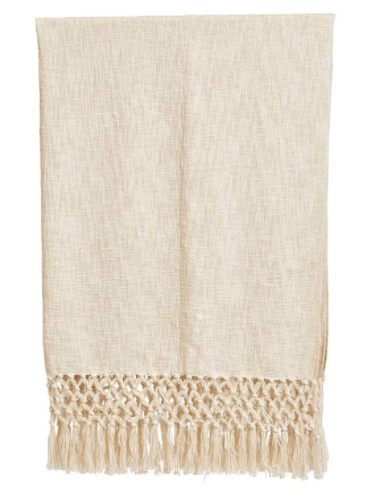 Crocheted Cotton Throw, Four Colors – The Shop by Design Shop